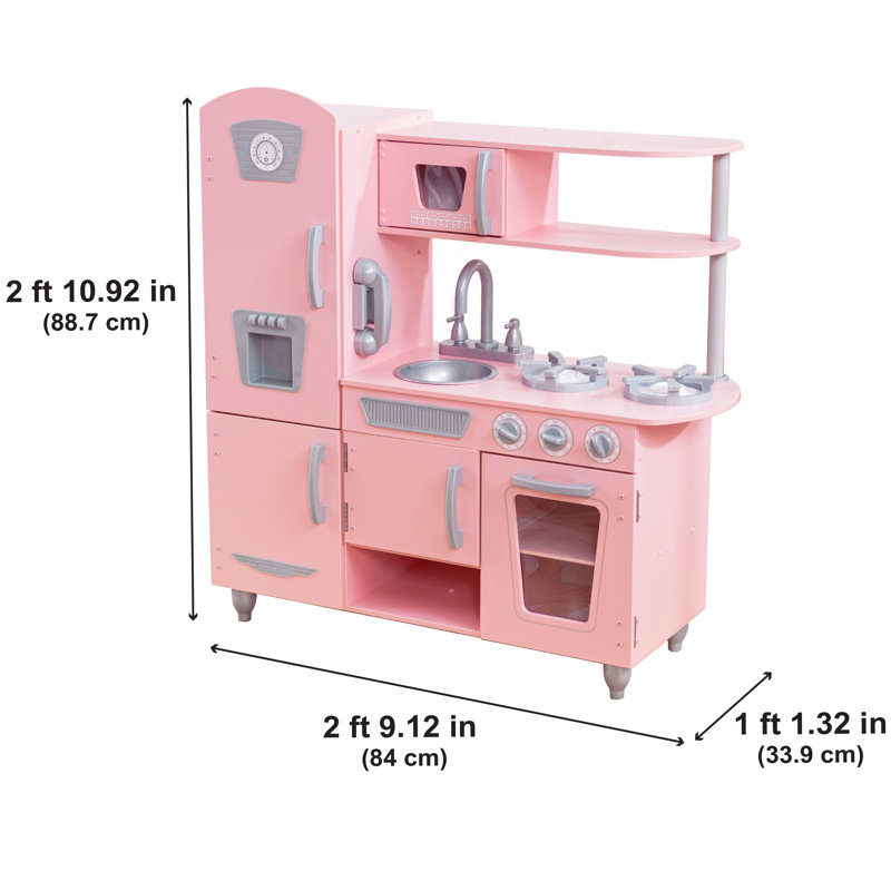 Kidkraft pink wooden kitchen store